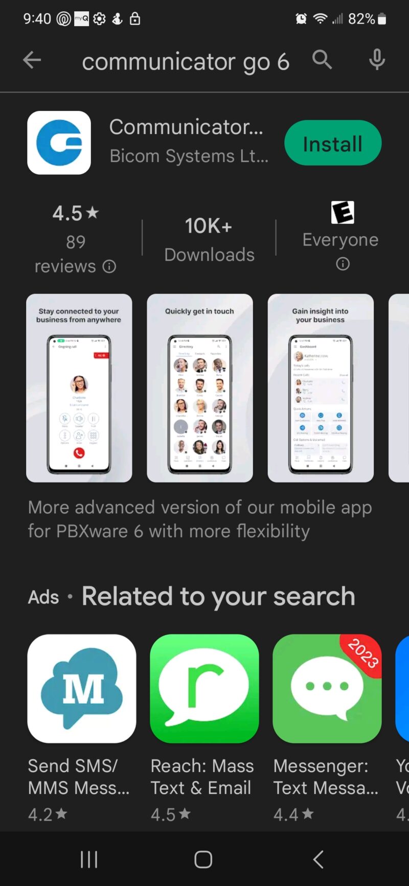 Installing Communicator GO on Android - ValuTel